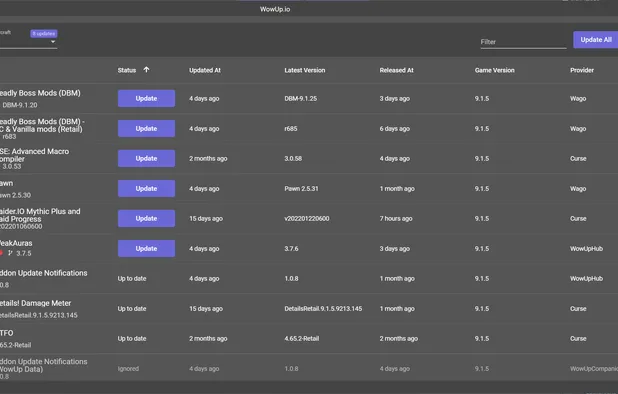 WowUp: World of Warcraft addon updater powered by the community ...