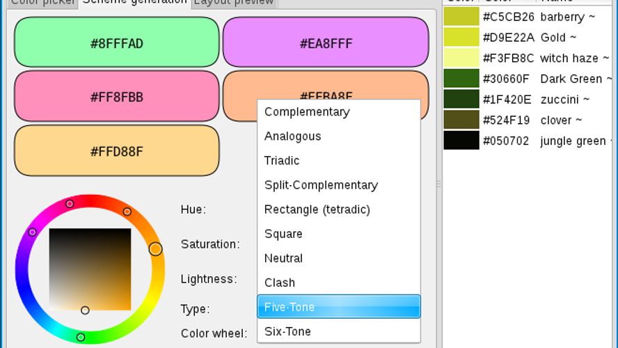 gpick: A color picker and color scheme creation tool | AlternativeTo