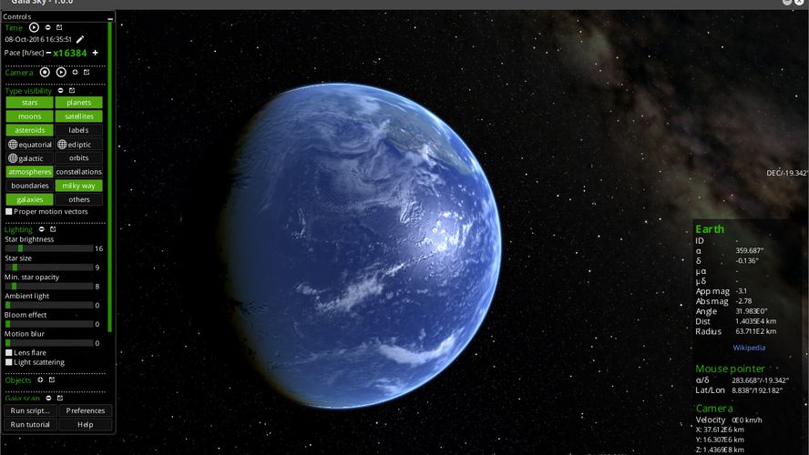 Gaia Sky: 3D visualization software for ESA's (European Space Agency ...
