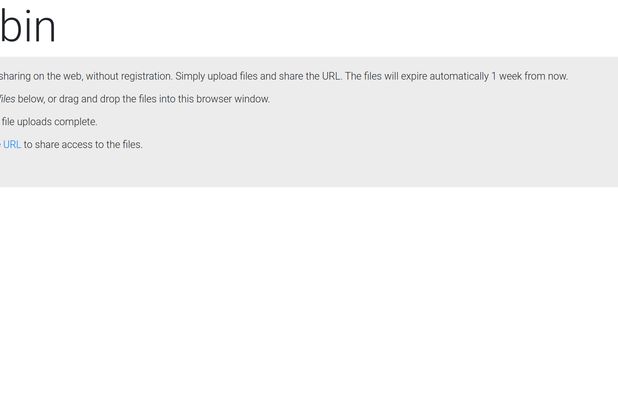 Filebin: Convenient file sharing on the web, without registration ...