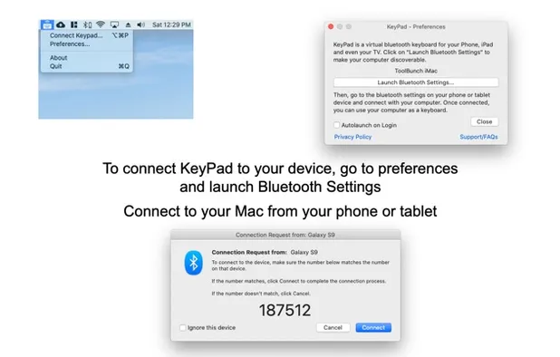 KeyPad Bluetooth Keyboard: Use your computer as a remote keyboard for ...