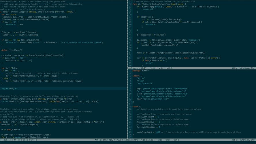 Micro: Terminal-based text editor that aims to be easy to use and intuitive, while | AlternativeTo