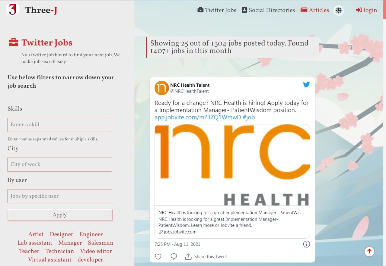 Twitter job board Alternatives and Similar Sites & Apps | AlternativeTo