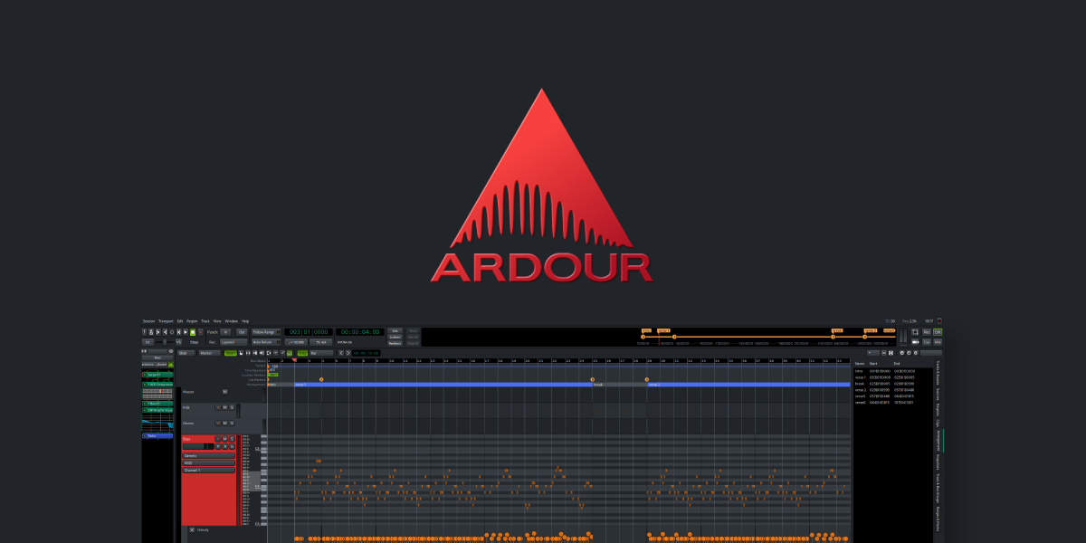 Ardour 8.2 released with note tupling, no-strobe option and Solid State Logic UF8 support ...