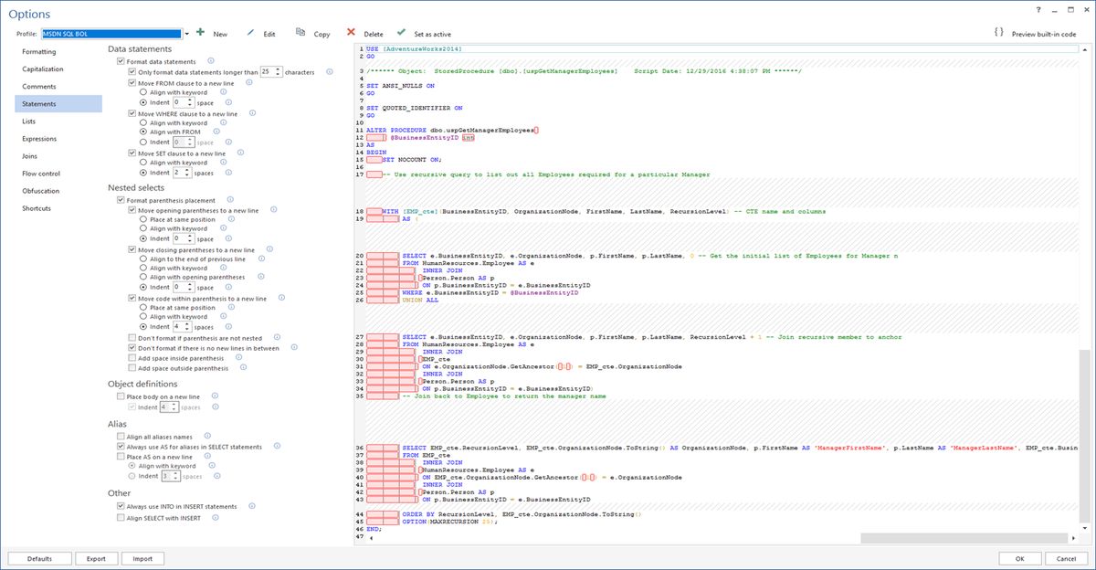 ApexSQL Refactor Alternatives and Similar Software | AlternativeTo