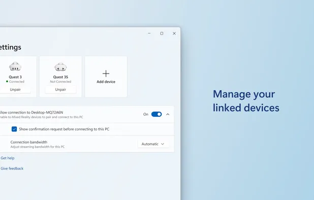 Mixed Reality Link: Connect Windows 11 PC to Meta Quest for ...