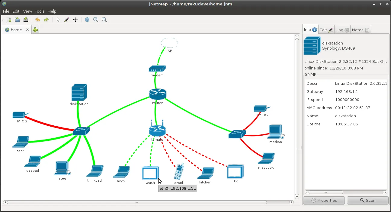 jNetMap: Graphical network monitoring and | AlternativeTo