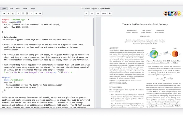 Typst: A collaborative typesetting system that helps students and ...