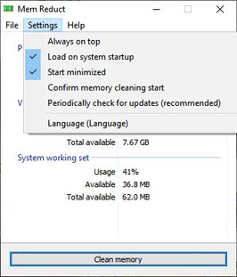 Mem Reduct: Lightweight real-time memory management application to ...