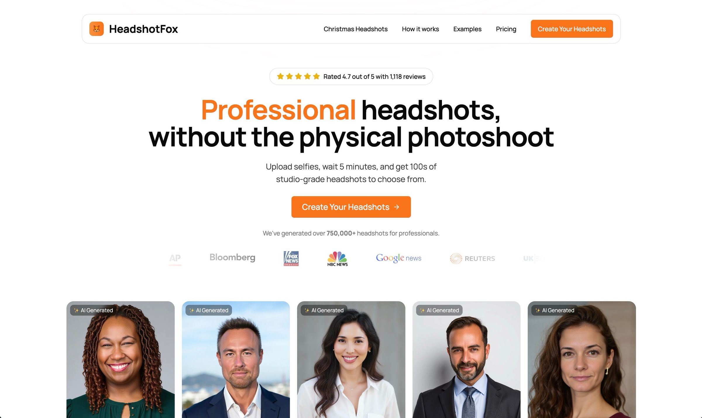 HeadshotFox: Professional headshots, without the physical photoshoot ...