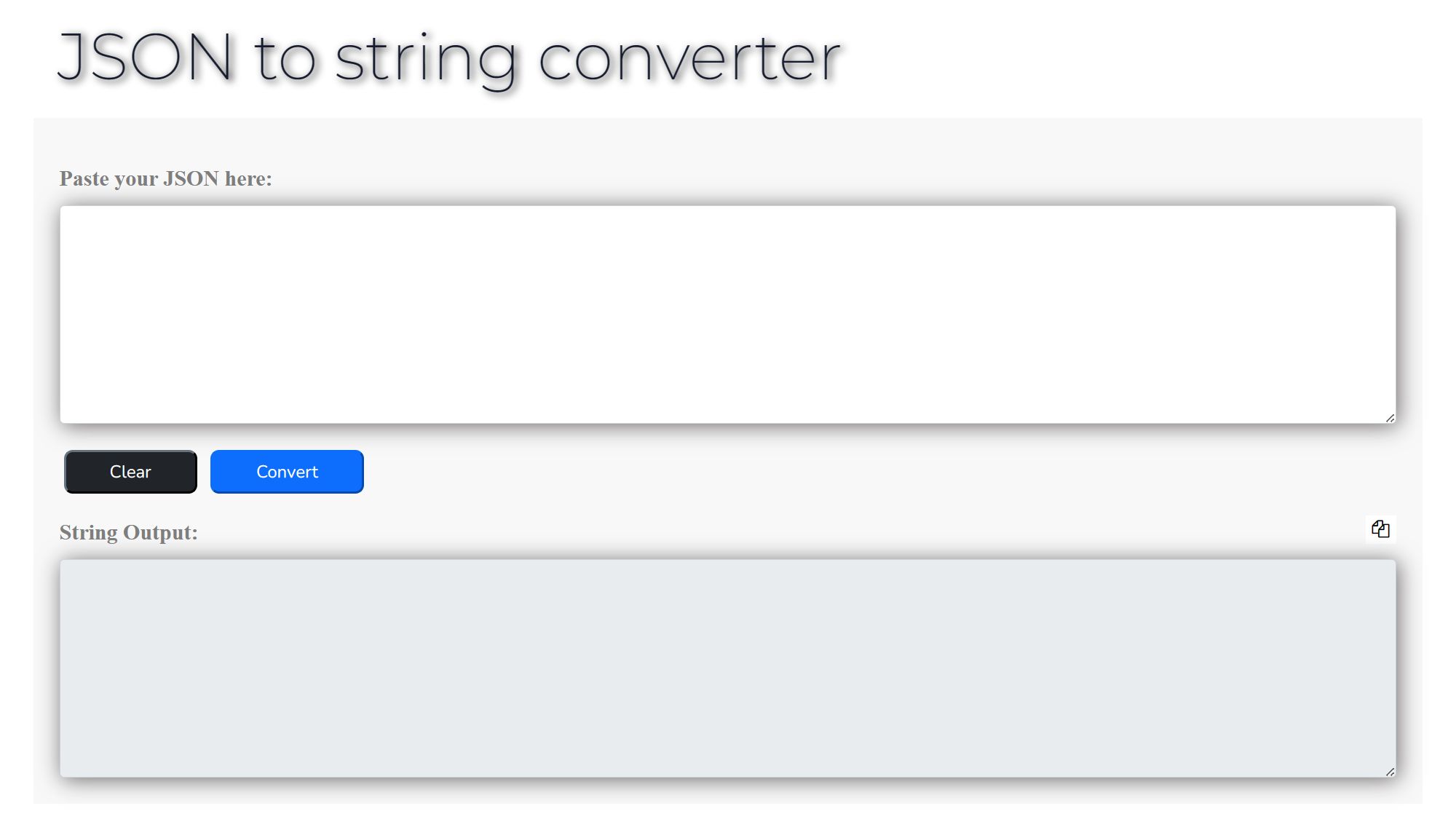 Json Object To String Convert Json Object To String Online With Our Tool Json Object To String