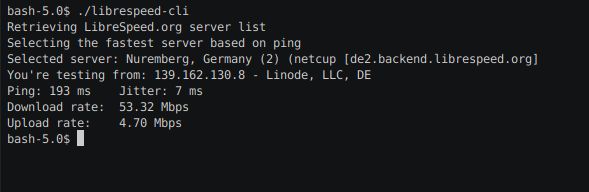 librespeed-cli: App Reviews, Features, Pricing & Download | AlternativeTo