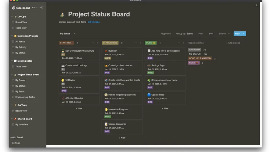 Focalboard: Open source, self-hosted alternative to Trello, Notion, and Asana | AlternativeTo