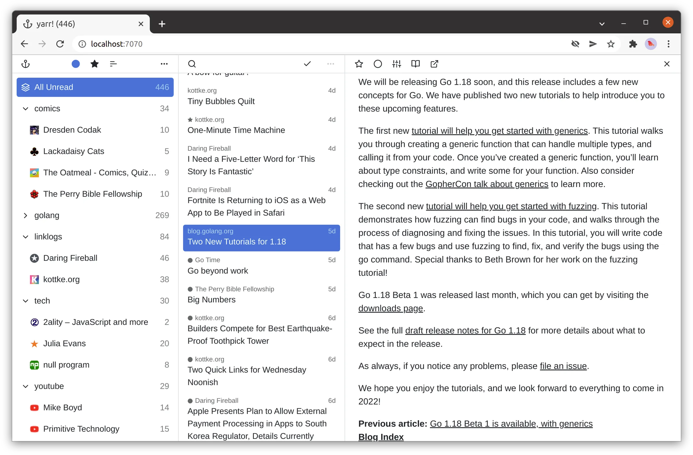yarr Alternatives: 25+ RSS Readers & Similar Apps | AlternativeTo