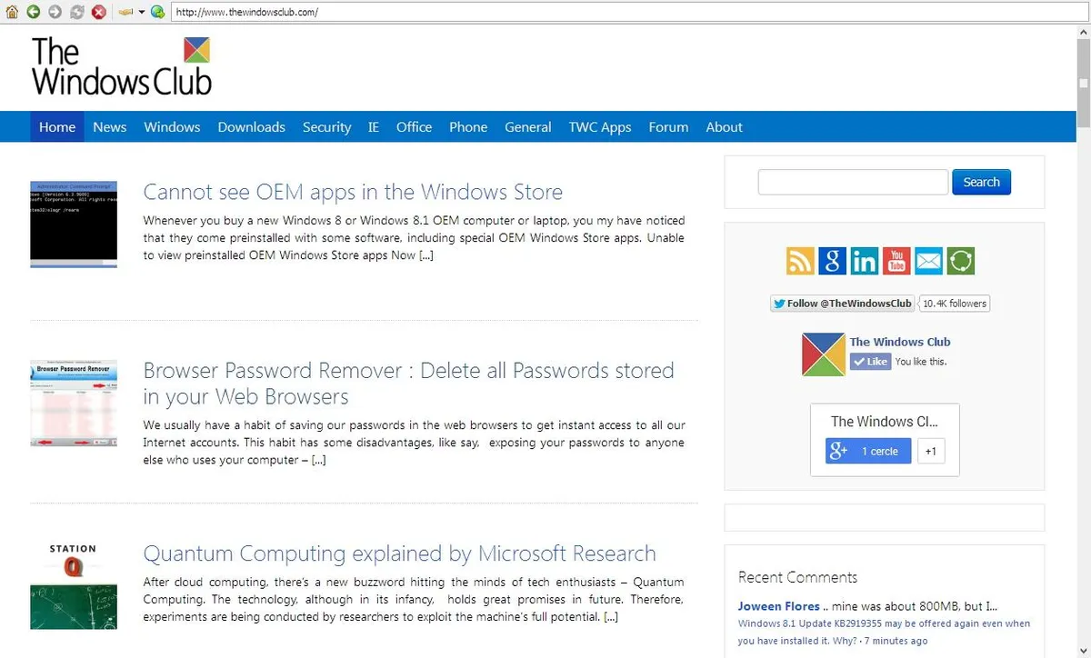 The Windows Club Alternatives: Top 1 Tech News Sites and similar ...