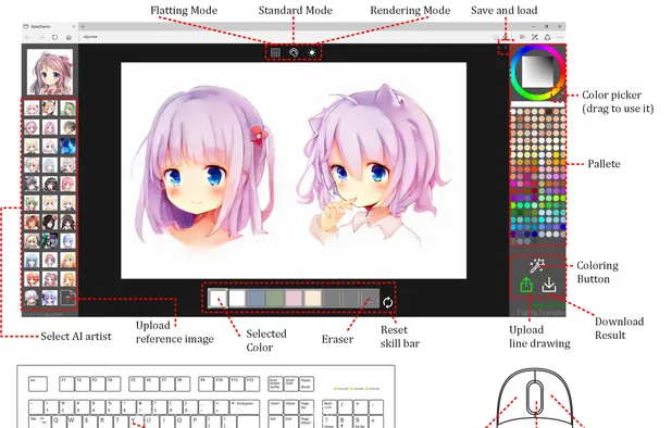 Style2Paints: The current best automatic line drawing colorization bot ...