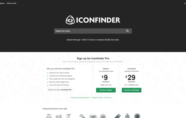 Iconfinder: Provides high quality icons for | AlternativeTo