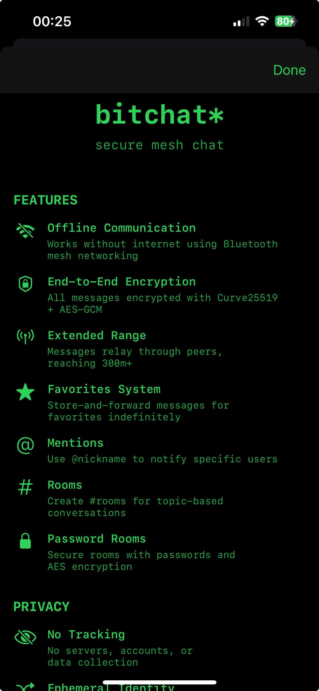 bitchat: A secure, decentralized, peer-to-peer messaging app that works ...