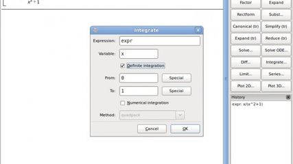 wxMaxima: Document based interface for the computer algebra system Maxima. | AlternativeTo