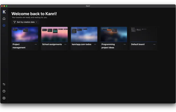 Kanri: Modern offline-first Kanban board app for Windows, MacOS and ...