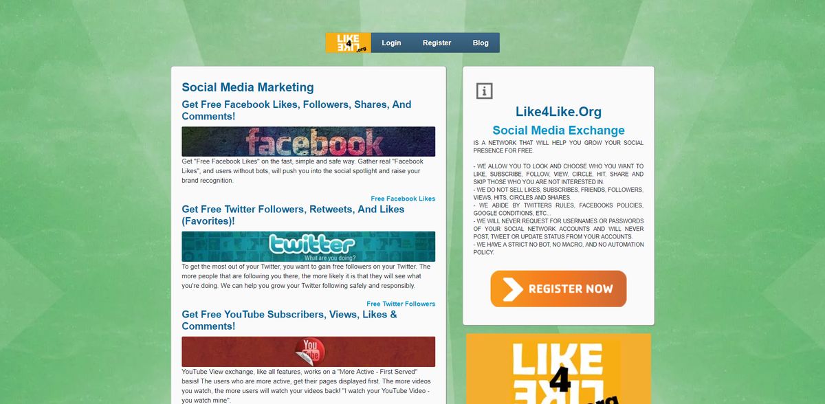Like4Like Alternatives and Similar Sites & Apps | AlternativeTo