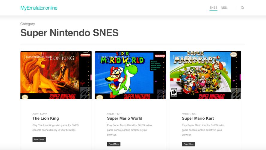 MyEmulatorOnline: Play Retro Video Games online in your web browser ...