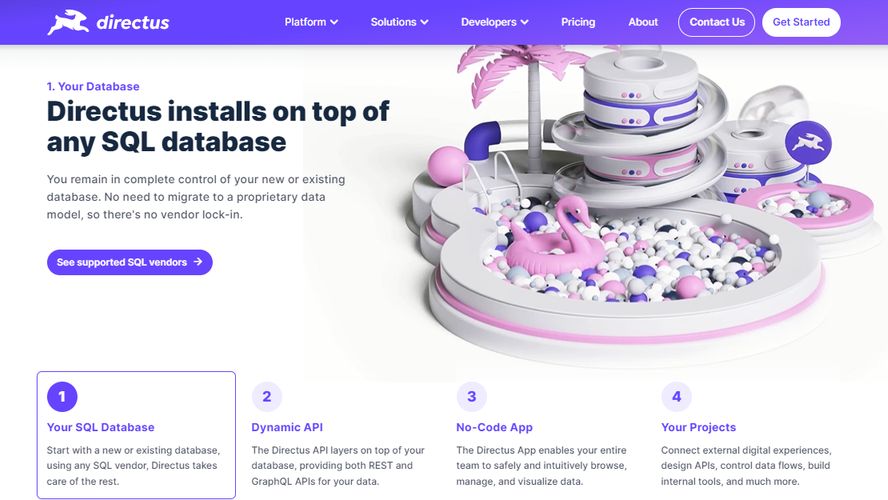 Directus: Real-time API and App dashboard for managing SQL database content | AlternativeTo