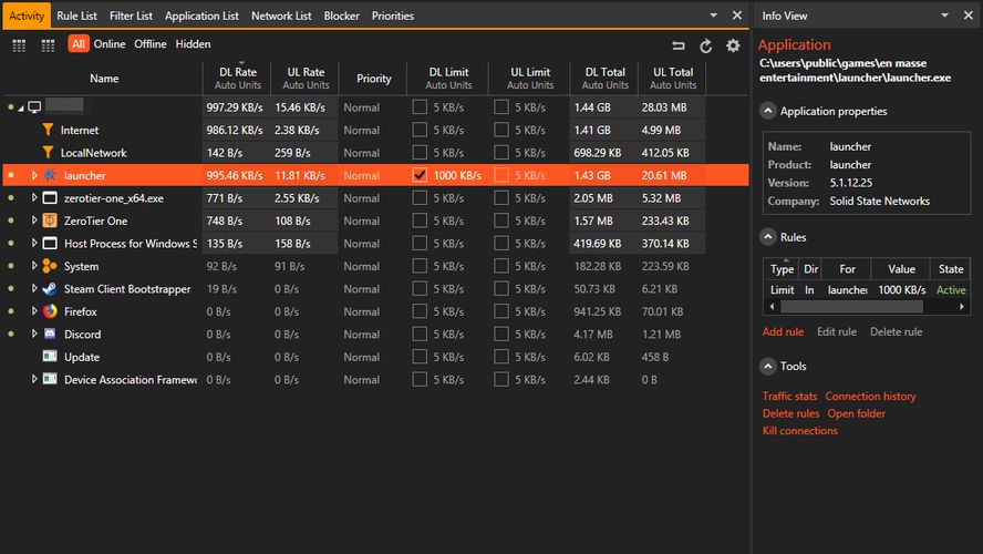 NetLimiter: Ultimate Internet traffic | AlternativeTo
