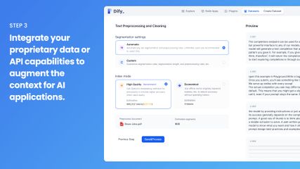 Dify - LLMOps Platform: One API for plugins and datasets, one interface for prompt engineering ...