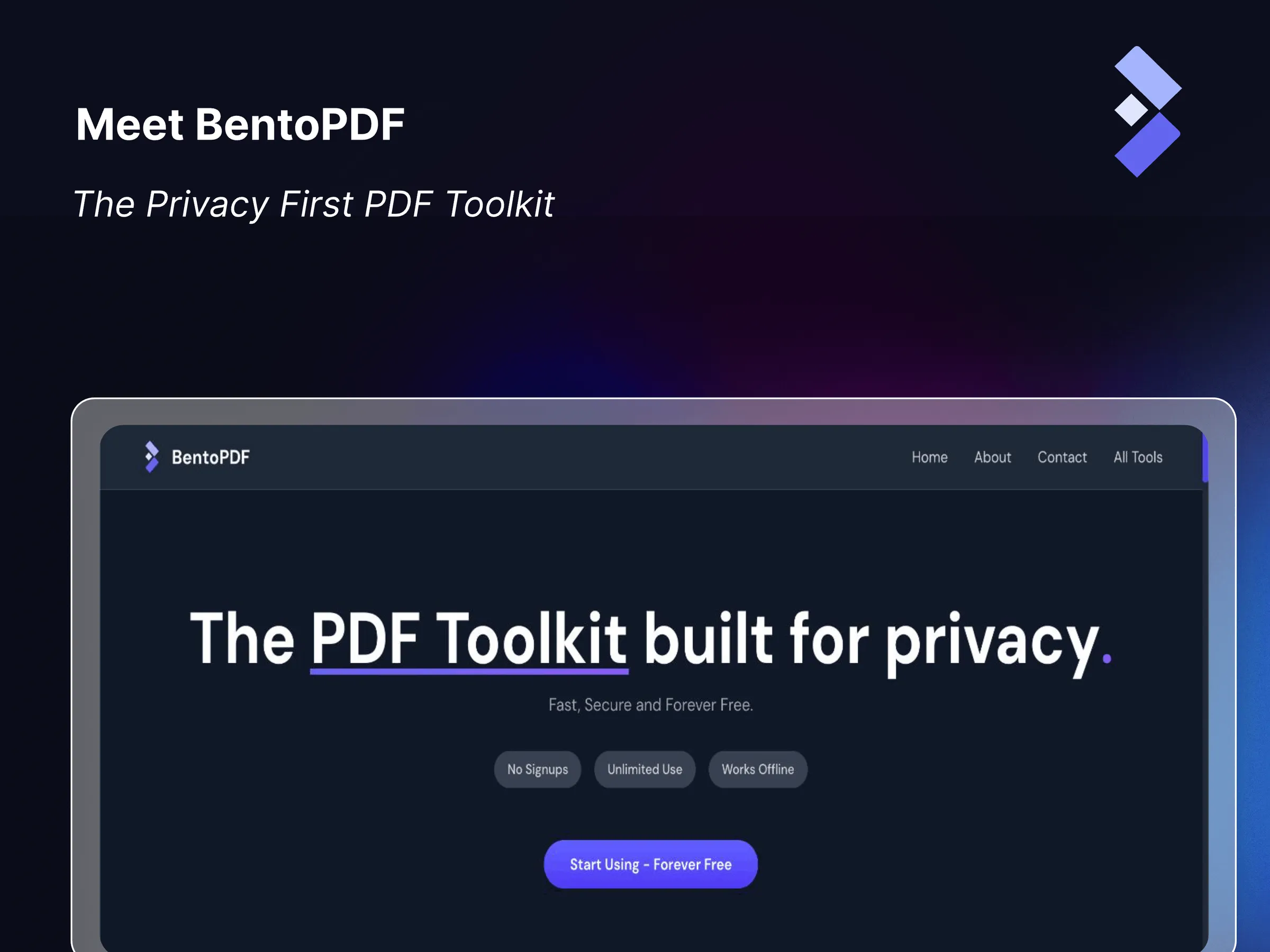 BentoPDF: Privacy first PDF Toolkit that works offline in your browser | AlternativeTo