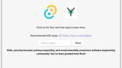 Tauri: Build smaller, faster, and more secure desktop applications with a web frontend ...