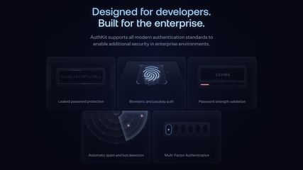 AuthKit: Radix-powered open source authentication UI built for effortless customizations ...