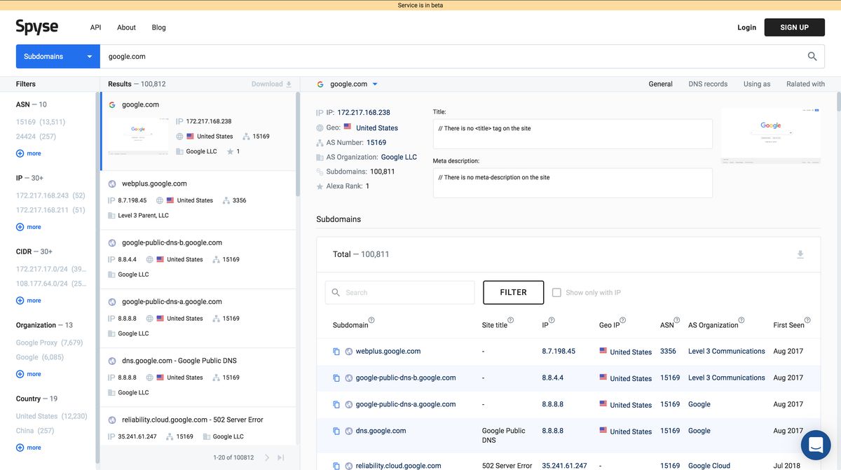 Spyse Alternatives and Similar Sites & Apps | AlternativeTo