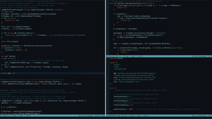 Micro: Terminal-based text editor that aims to be easy to use and ...