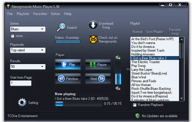 Newgrounds Music Player: The Newgrounds Music Player allows you to ...
