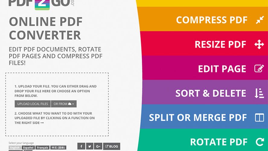 PDF2GO: Edit PDF files online and convert, compress, merge, split ...