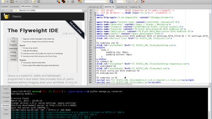 Geany: Powerful, stable and lightweight programmer's text editor that ...