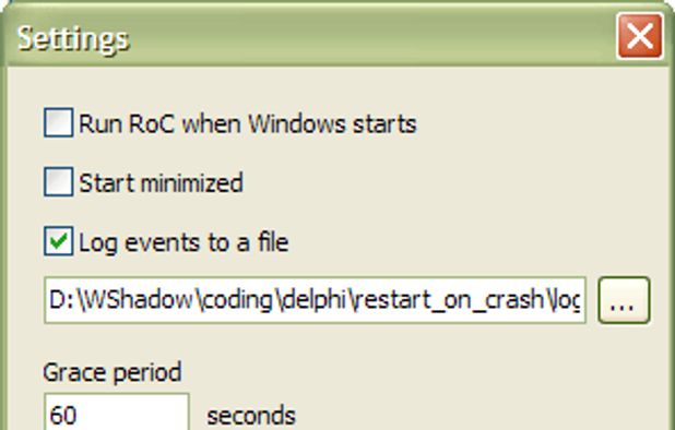 Restart on Crash: Automatically Restart Crashed Or Hanged | AlternativeTo