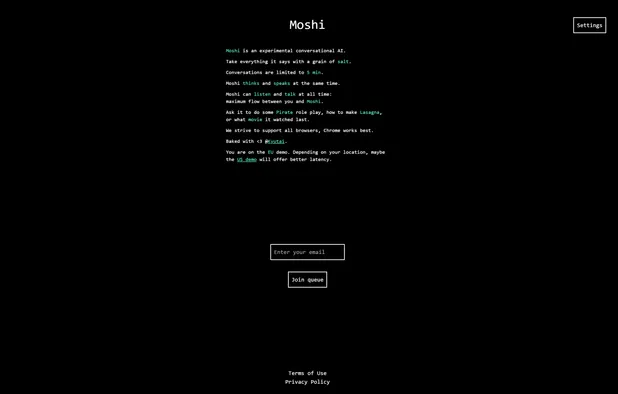 Moshi: Innovative AI chatbot with advanced voice recognition, real-time ...