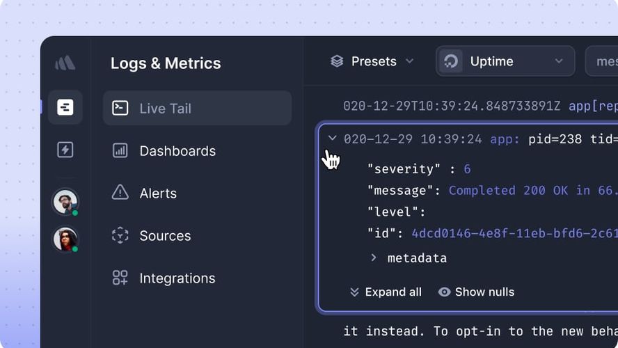 Better Stack Logs: Logtail lets you query your logs the same way you | AlternativeTo