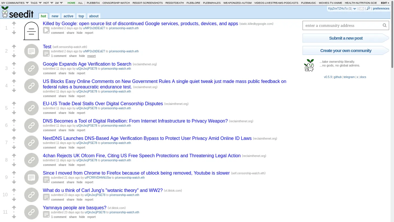 Plebbit: Decentralised, peer-to-peer Social Media platform | AlternativeTo