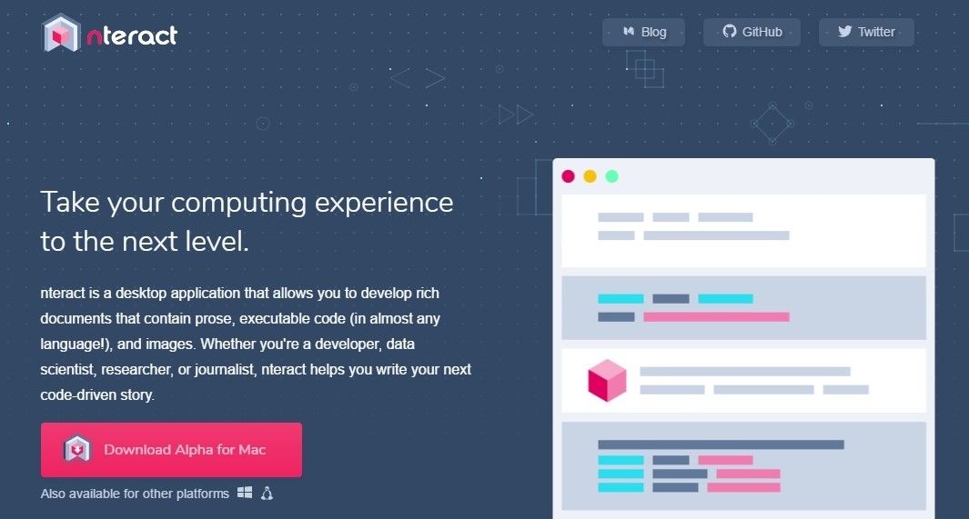 nteract Alternatives and Similar Software | AlternativeTo