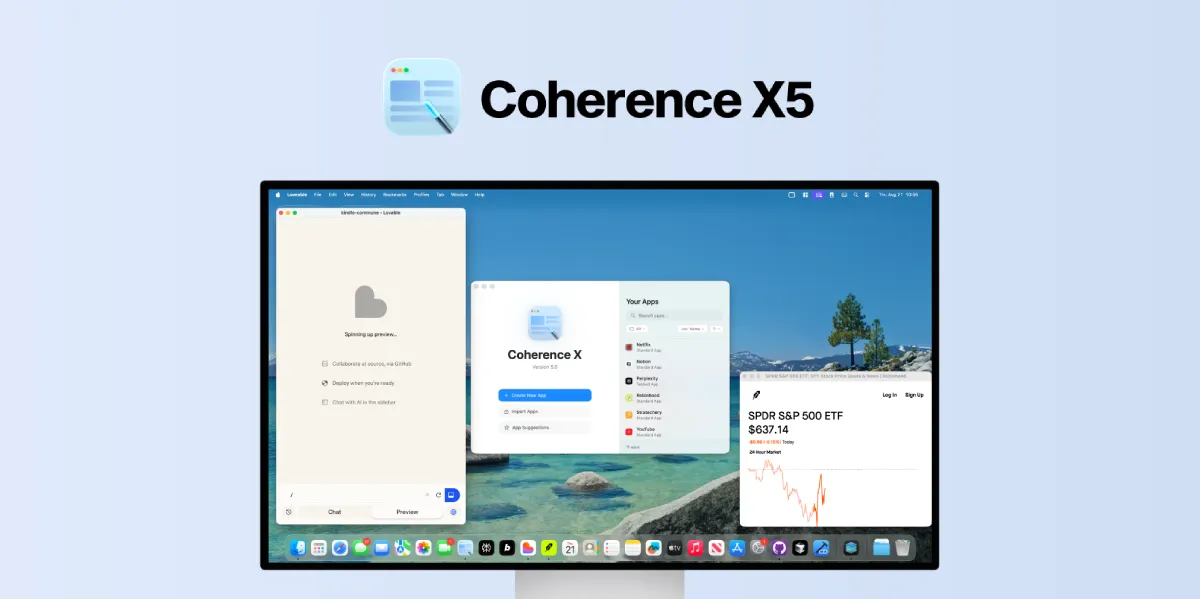 Coherence X5 released with new app creation tool, expanded browser ...
