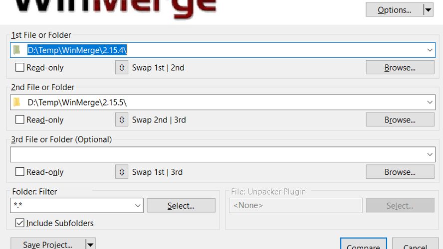 WinMerge: Open source differencing and merging tool for Windows. | AlternativeTo