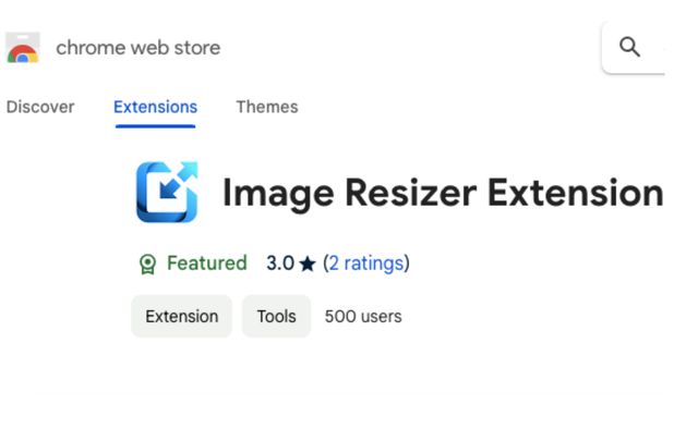 Image Resizer Extension: The Image Resizer Chrome extension simplifies the process of resizing ...