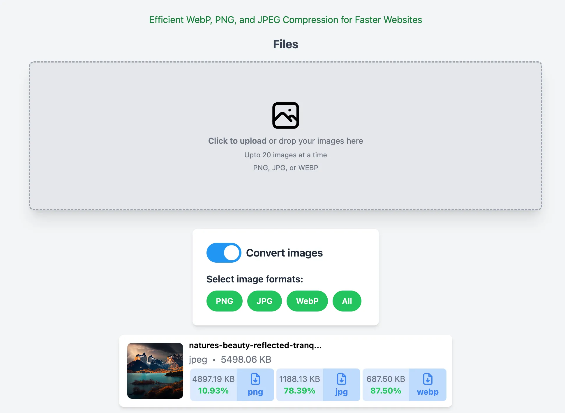 TinyImg: Simple web app for image compression | AlternativeTo