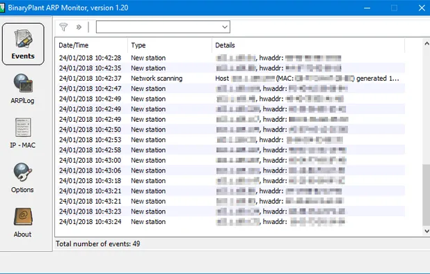 ARP Monitor: Keeps a record of ARP traffic in realtime with a log of ...