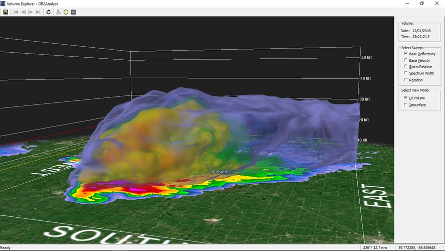 GR2Analyst: Weather radar data display software that displays Level 2 ...