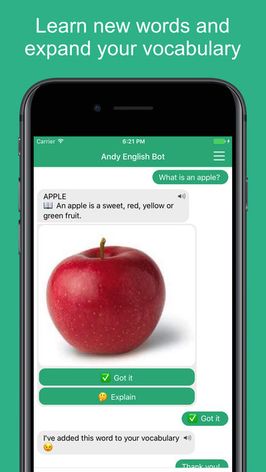 Andy (English Speaking Bot): Andy will help you learn and practice your ...