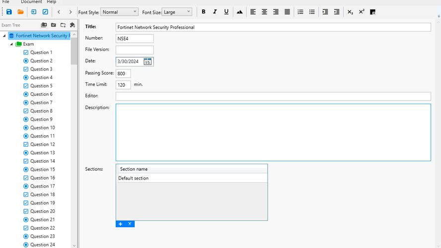 ProfExam Creator: A visual editor simplifying the creation and editing ...